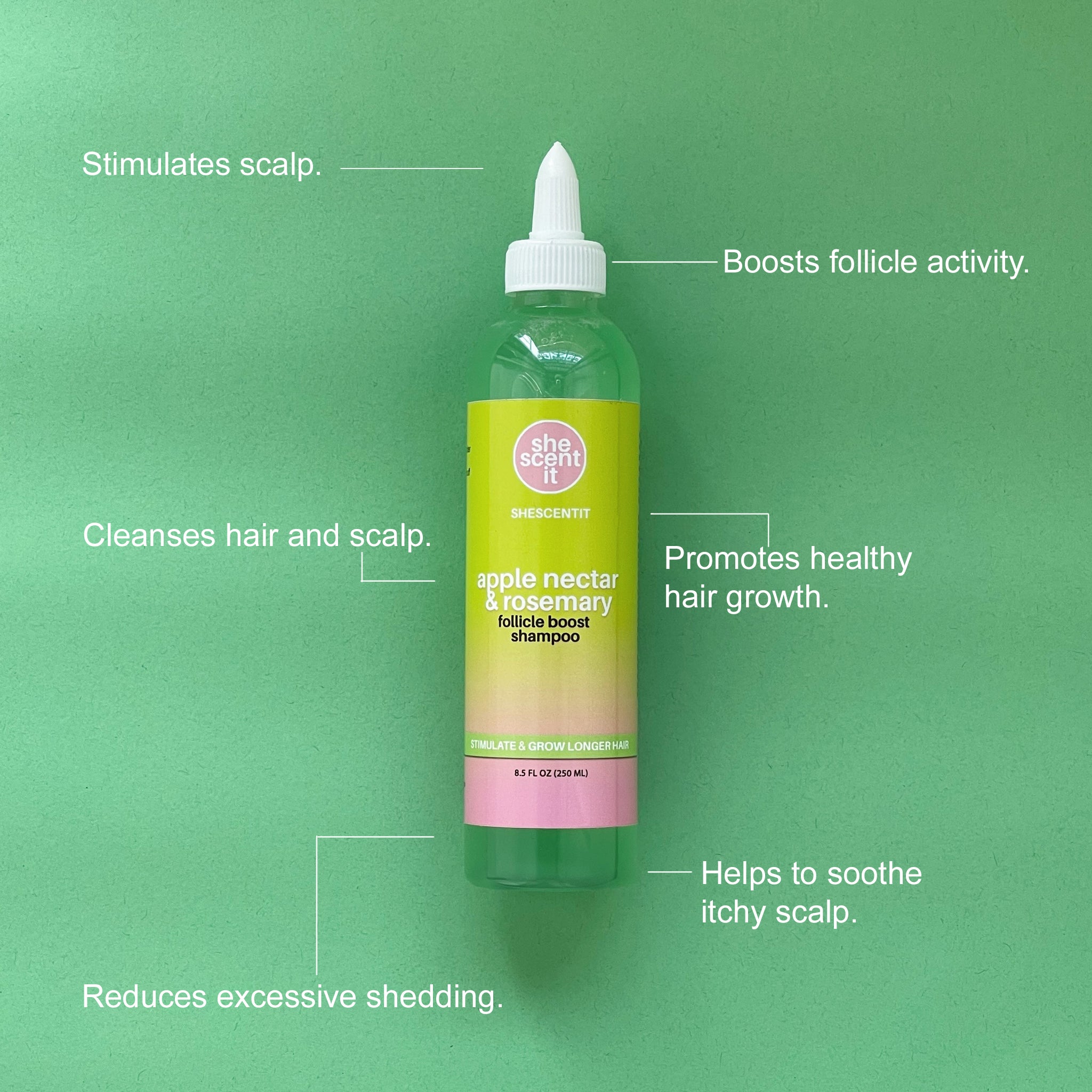 Apple Nectar & Rosemary Follicle Boost Shampoo – Shescentit